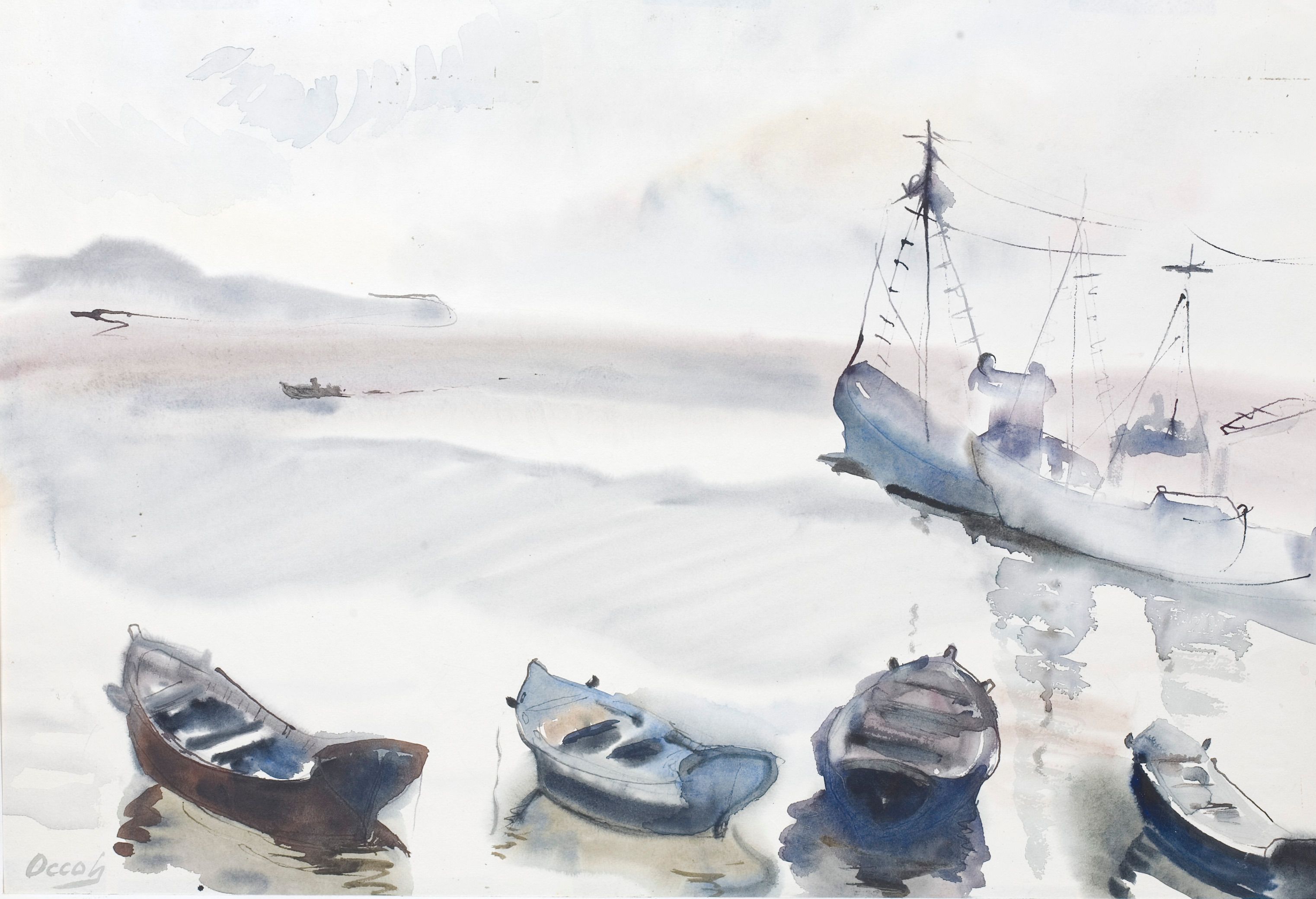 Произведение искусства Казантип. Рыбачьи байды.. Художник Бэла ...